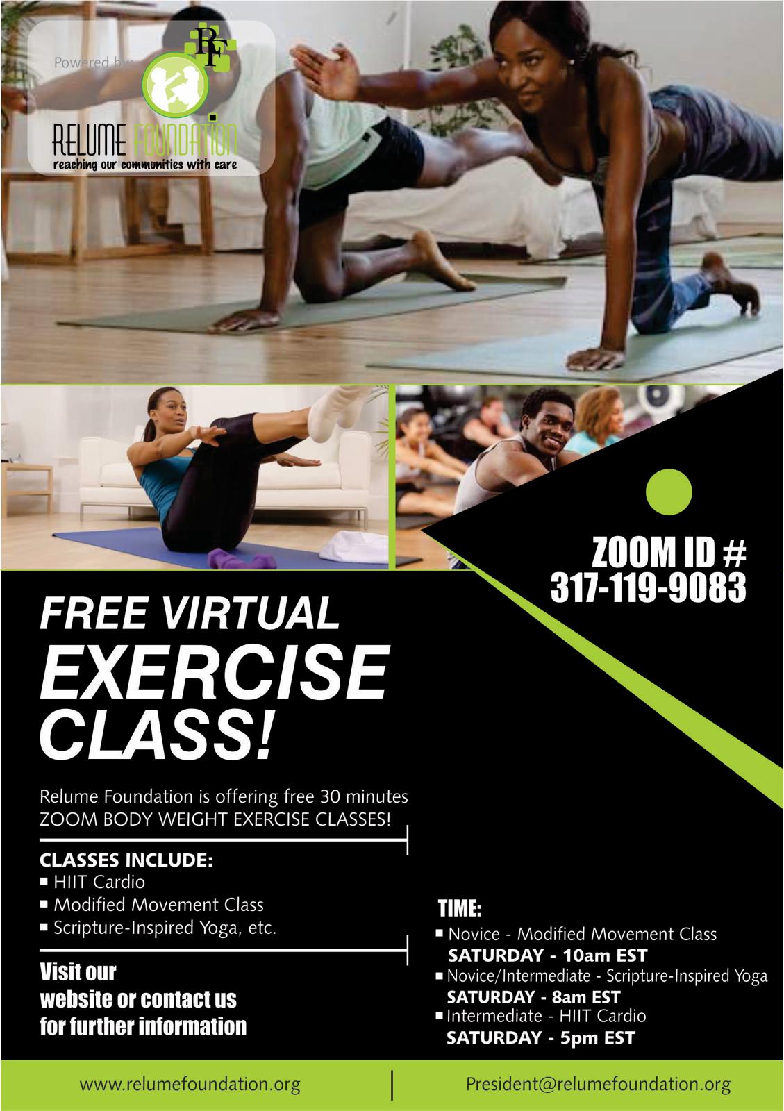 Free Virtual Exercise Class | Relume Foundation