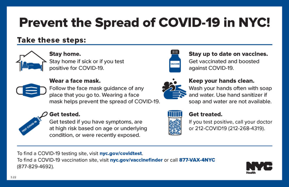 Prevent the Spread of COVID-19 in NYC! | Relume Foundation